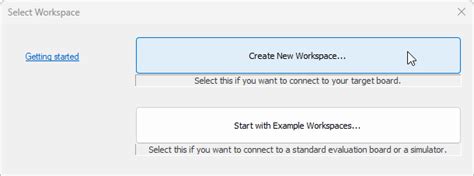 getting started create your first winidea ide workspace configure a