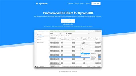 Dynobase Professional Gui Client For Dynamodb Creatiai
