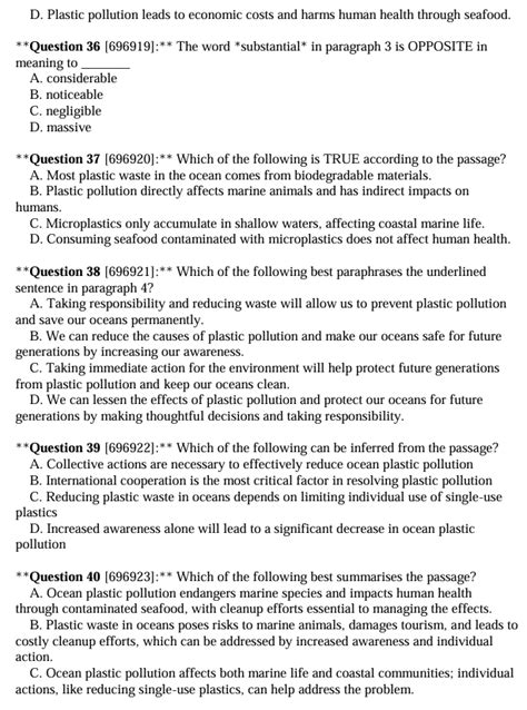 Reading Multiple Choice 04 Interactive Worksheet Topworksheets