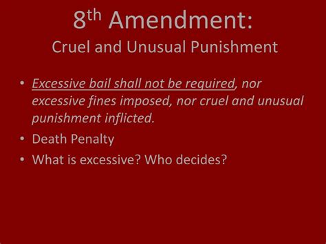 Cruel And Unusual Punishments Clause Ievszc