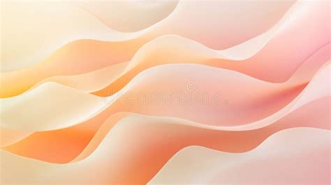 A Soft Gradient Background Moving From Pastel Pink To Light Peach With Smooth Wavy Lines
