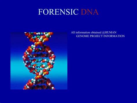 PPT FORENSIC DNA PowerPoint Presentation Free Download ID
