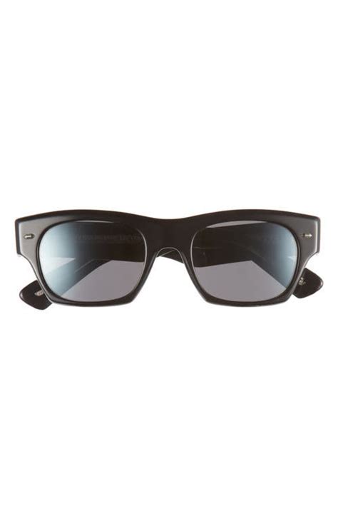 Popular Designer Black Rectangular Sunglasses Oliver Peoples Men