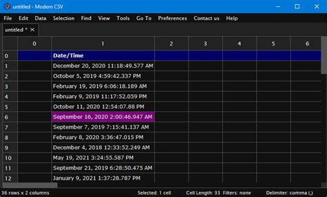 Commands Reference Modern Csv Documentation
