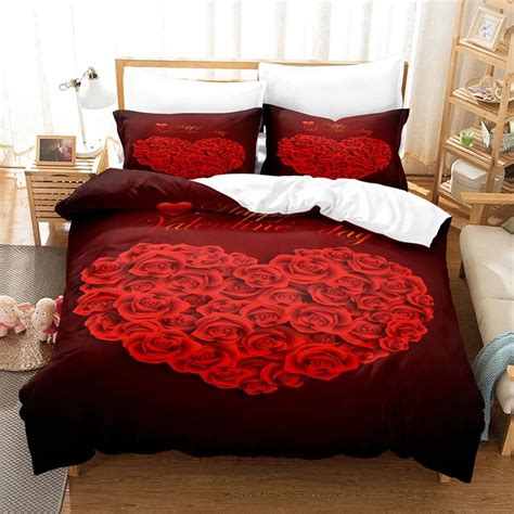 Pink Flower Bedding Set Flower Plants Series Duvet Cover Women Duvet
