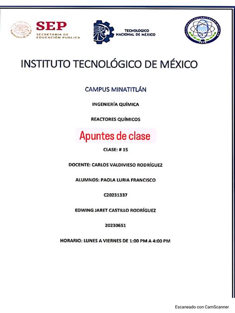 Reactores Químicos Pdf