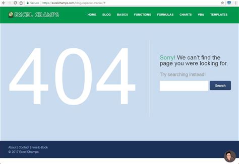 Free Template Download 1 Page Excel Expense Tracker For Busy People