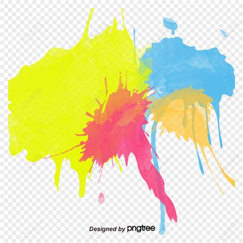 Vector Dyeing Splashdripshapesdripping Free Png And Clipart Image
