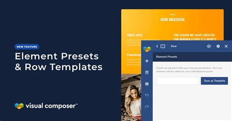 visual composer element and template presets visual composer website