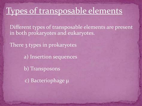 Transposable Elements Pptx