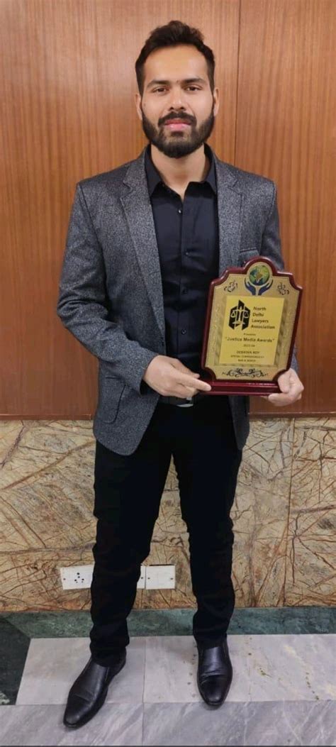 Debayan Roy On Linkedin Thrilled To Inform That I Won The Legal Investigative Journalist Award
