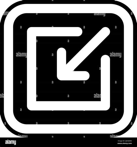 Minimize Icon Black Vector Illustration Stock Vector Image Art Alamy