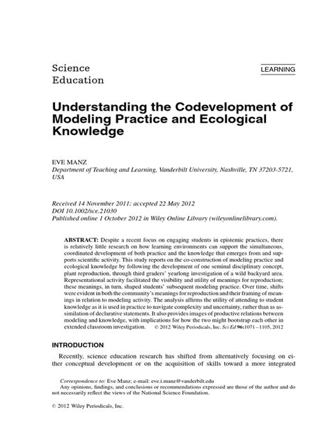 Modeling Practice Grade 3 Science Pdf