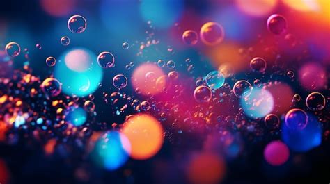 Abstract Desktop Wallpaper Background With Flying Bubbles High
