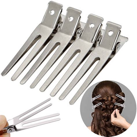 Pin Curl Tool Metal Pin Curl Clips Duckbill Hair Sectioning Clips For Styling All Hair Types