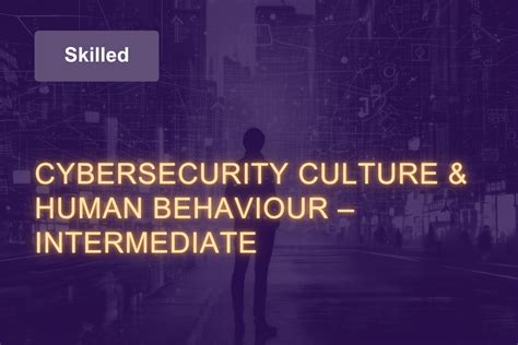 Cybersecurity Culture And Human Behaviour Intermediate 29 September Cyrus