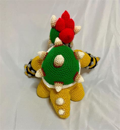A Bowser Stuffed Toybowser Crocheted Stuffed Toyamigurumicrocheted