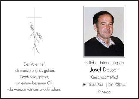 Josef Dosser Kerschbamerhof Schenna Bestattungsdienst