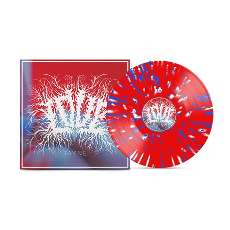 Tayne Official Label Store Love Bright Red With Blue And White Splatter Vinyl Lp
