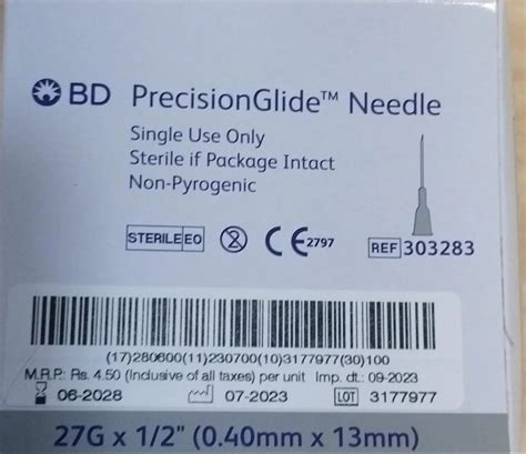 Bd Precision Glide Needle 27 12g 27g At ₹ 5piece In New Delhi Id