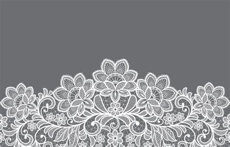 White Lace Black Background