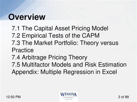 Topic 5 Asset Pricing Models Larry Schrenk Instructor Ppt Download