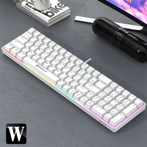 Inplay 68 85 Key Rgb Membrane Keyboard Raibow Light Waterproof Smooth Gaming Keyboard For Pc