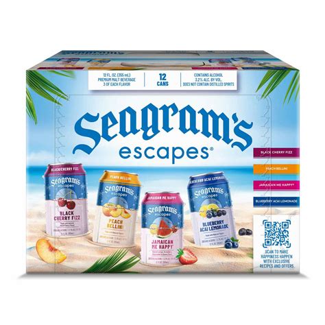 Seagrams Escapes Variety 12 Pk Cans Shop Malt Beverages And Coolers At