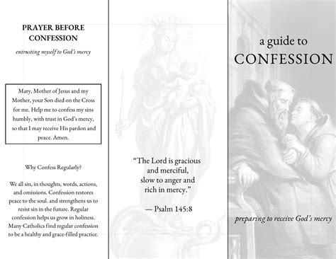 Catholic Confession Guide Printable How To Go To Confession