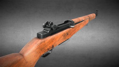 M1 Garand Rifle Download Free 3d Model By Oleksandr Tserkovniy