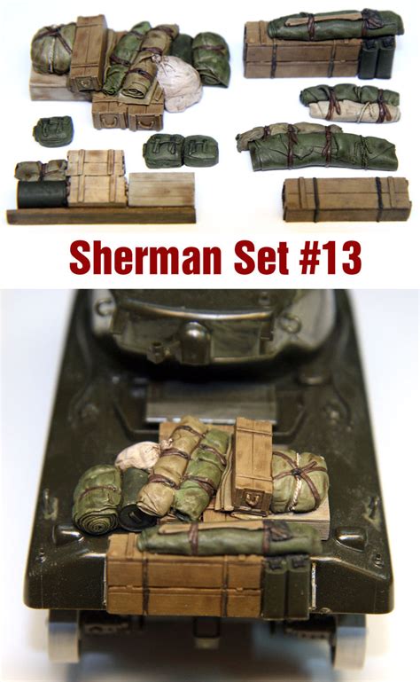 Value Gear Sh013 1 35 Sherman Engine Deck And Stowage Set 13