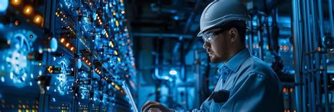 Premium Photo A Laptopwielding Engineer The Controller Is A Programmable Logic Controller