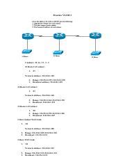 VLSM Practice Subnetting With Varying Host Counts For Improved Course Hero