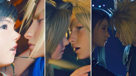 Final Fantasy Aerith And Cloud Kiss