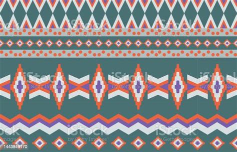 나바호어 아메리카 원주민 직물 원활한 패턴 기하학적 부족 민족 전통 배경 디자인 요소 카펫 벽지 의류 양탄자 인테리어 자수 벡터 일러스트레이션을 위한 디자인 0명에 대한
