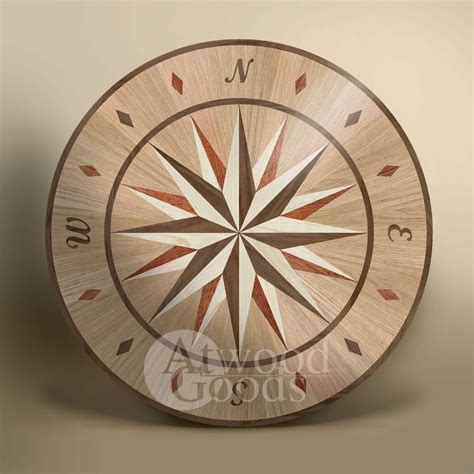 Compass Rose Inlay Etsy