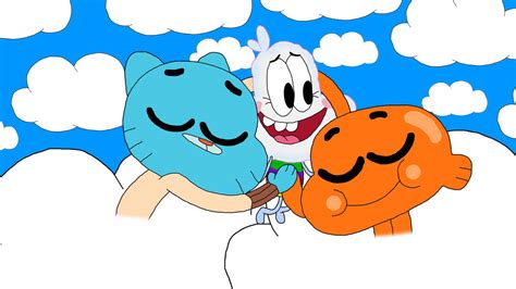 Gumball And Darwin They Hugs Parker J Cloud By Dzinymaster On Deviantart