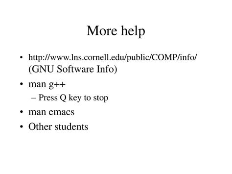 using emacs and g at u w ppt download