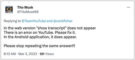 Youtube Show Transcript Missingnot Working Fixed Droidwin