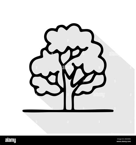 Simple Oak Tree Vector