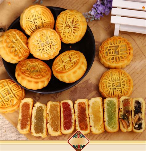 限量促销五仁广式豆沙迷你水果味小月饼散装多口味传统糕点中秋月饼零食批发 虎窝淘