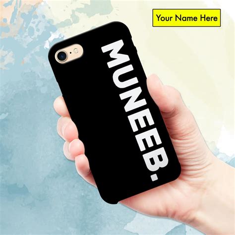Your Name Printed Customized Mobile Covers