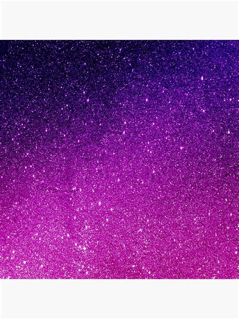 Beautiful Purple Pink Ombre Glitter Sparkles Poster For Sale By