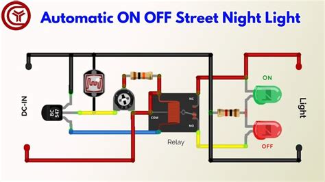 Street Light Automatic ON OFF Night Light Circuit In Night Light Street Light Circuit