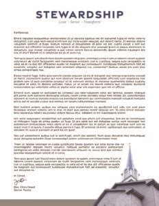 Stewardship Letter 23 1 Christ United Methodist Church