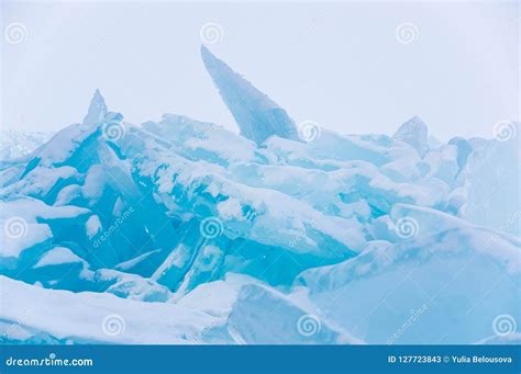 Ice Hummocks Of Lake Baikal Stock Image Image Of White Republic