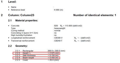 Column Calculated Length Autodesk Community