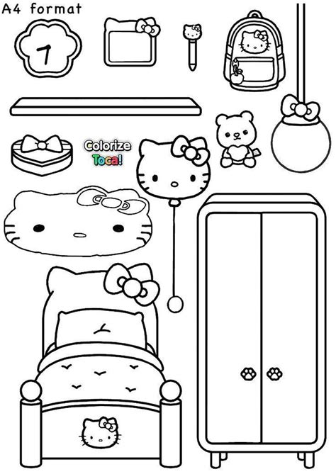 Pin By Dani Agudelo On Oki Hello Kitty Colouring Pages Hello Kitty Furniture Hello Kitty Crafts
