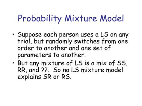 Ppt Testing Lexicographic Semi Order Models Generalizing The