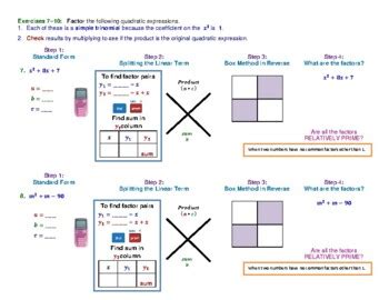 Module 4 Lesson 2 Factoring Simple Trinomials A 1 Guided Notes